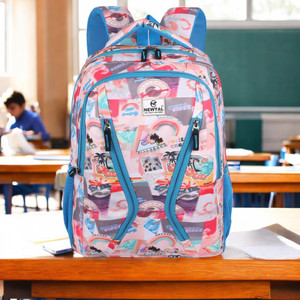 newtal Girls School Backpack with Fun Doodle Print and Spacious ...