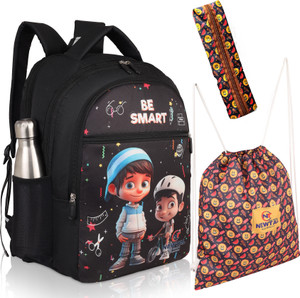 newtal Kids Printed School Bag With Pouch And Pencil Box 40 L Backpack ...