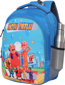 Aliva Fashion School Bag with 3 Compartment and LightWeight Motu Patlu ...
