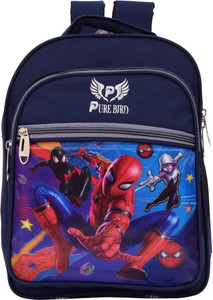 Pure bird Branded backpack for kids UKG to 4. 18 L Backpack Navy blue ...