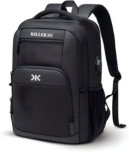 KILLER 16 inch Anti-Theft Backpack USB Charging Office/School/College ...