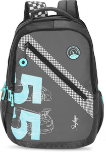 SKYBAGS Polyester 34L Riddle School Backpack Black 34 L Backpack Black ...