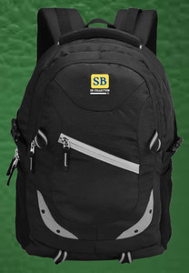 SBCOLLECTION Padded Spacy unisex bag with rain cover, reflective strip ...