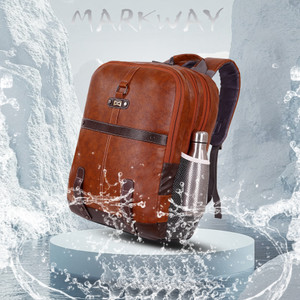 markway 35 L premium Laptop Backpack CLASSIC ANTI THEFT FAUX LEATHER 35 ...