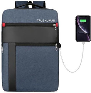 True Human Multi-purpose backpack With USB charging Port office,college ...