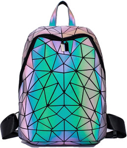 BATCAT Geometric Holographic Reflective Backpack Color Changing Bag 25 ...
