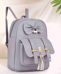Cleto BLACK COMBO Fancy style backpack for girls | college Bag 10 L ...