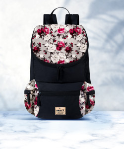 Lunar's Monica - 1 Compartment Backpack School 19 L Backpack Black-Grey ...