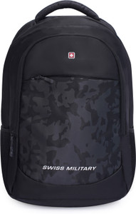 SWISS MILITARY Camouflage Multi Utility Backpack 35 L Backpack Black ...