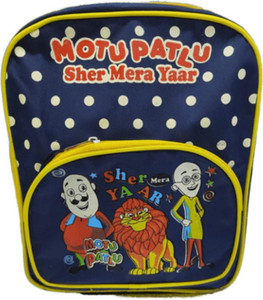 Panorax Small Double Zipper Bag Motu patlu Cartoon School Bag(blue ...