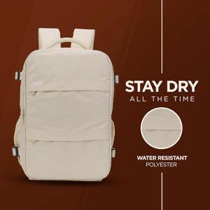 Acer Estilo Premium 15.6 Inch Beige Color 35 L Laptop Backpack Beige ...