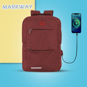 markway Elite 16 Inch Laptop Backpack with USB Charging Bag for Men 35 ...