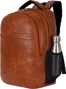 Wesco 30L LAPTOP FAUX LEATHER 30 L Laptop Backpack Brown - Price in ...