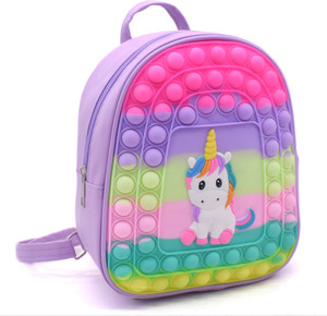 Flipkart.com | Kiditos PopIt Fidget Backpack Unicorn, Kids Bag For ...