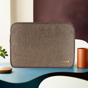 Flipkart.com | LOREM 15.6" Khaki & Brown Office Laptop Sleeve /Slip ...
