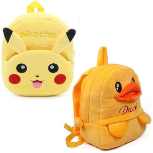 Flipkart.com | ARV Kids Pikachu & Duck Cartoon Soft Plush 10L School ...