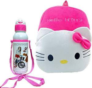 Flipkart.com | Rasmika Hello Kitty Pink Kids Backpack With Free Water ...