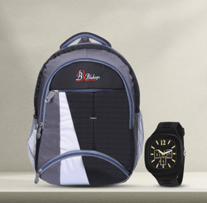 Flipkart.com | blubags Backpack & Square Analogue Watch Waterproof ...