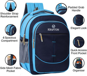 Flipkart.com | KRAFTON Backpack Cool design School bag Comfortable 1st ...