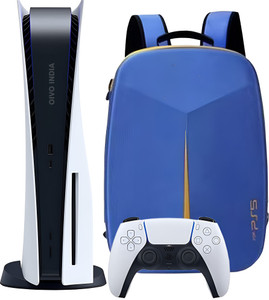 OIVO INDIA Blue Hard Shell PS5 Bag Water-Resistant Backpack for ...