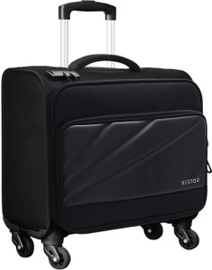 Bestor Laptop Trolley Bag with Soft Sided Design & 4 Spinner Wheels ...