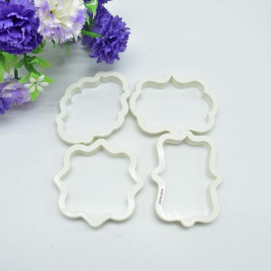 Hiya International 4pcs Vintage Plaque Frame Cookie Cutter Set Biscuit ...
