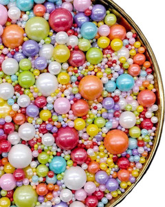 JAMBOREE Multi Pearls Sprinkle Mix | Rainbow Magic Pearl Sprinkle Balls ...