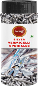 RED CLIFF Metallic Silver Vermicelli Sprinkles | Ideal For Cake ...
