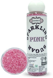 Confect Edible Pink Sparkling Sugar Sprinkle For Cake Decoration ...