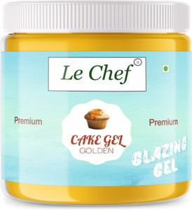 Le cHef Edible Glazing Gel for Cake & Desserts Decoration- Golden ...