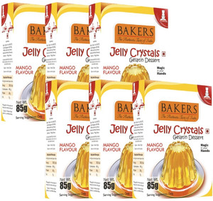 Bakers Jelly Crystals (Gelatin Dessert) | Mango Flavour |Non-Vegetarian ...