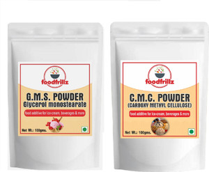 foodfrillz CMC Powder & GMS Powder (100 g x 2) Carboxymethyl Cellulose ...