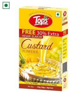 Tops Kesar Elaichi Custard Powder Price in India - Buy Tops Kesar ...
