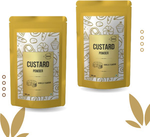 POONAM CUSTARD Vanilla Flavor Custard Powder Pack of 2 | Smooth ...
