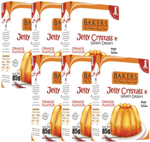 Bakers Jelly Crystals (Gelatin Dessert) | Orange Flavour |Non ...