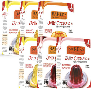 Bakers Jelly Crystals (Gelatin Dessert) | All Flavour | Non-Vegetarian ...