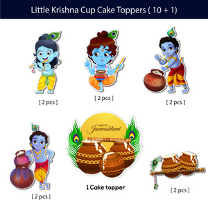RG Accessories AR NEW Little Krishna Theme Cake Topper Cake Topper ...