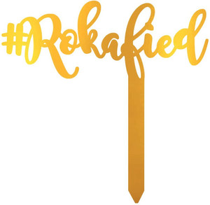 Incrizma Gold Cake Topper Acrylic Cake Topper,Decoration Supplies ...