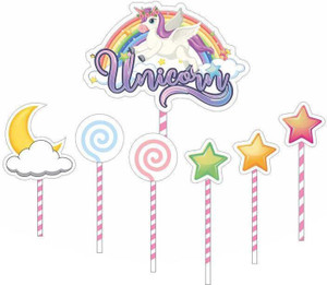 Prism Arts 5 Pcs Theme Cake Topper For Kids Baby - Cake Topper ...