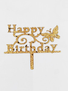 Craftcape Golden Cake Topper Price in India - Buy Craftcape Golden Cake ...