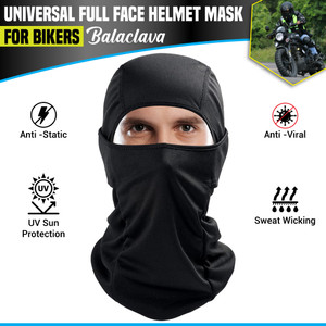 MIKANIX Black Bike Face Mask for Men & Women Price in India - Buy ...