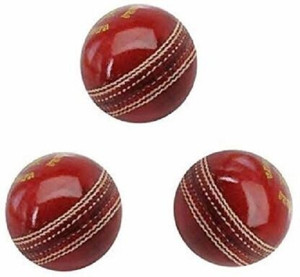 SINGHALTRADE CLUB 2 Part Balls Set of 3 Cricket Leather Ball (Pack of 3 ...