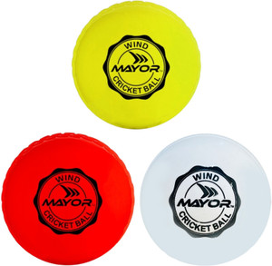 MAYOR Cricket Wind Ball For PVC Cricket Bat, Wooden Cricket Bat, Street ...