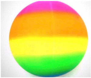 Weber Rubber Moulded Beach Ball / Multicolor Ball ,1 Ball Pack ,ce191 ...