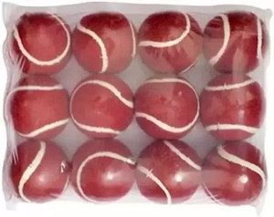 Rockjon Tennis Ball (Pack of 12) Outer Material: Rubber, Color: Red ...