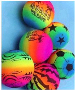 Weber Rubber Moulded Beach Ball , Multicolor Ball , 1 Ball Pack ,pp160 ...