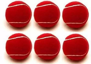 anssports ANS TENNIS BALLS 6 _PC AND RED COLOR Cricket Tennis Ball ...