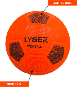 LYGER Indoor & Outdoor Kickball, Soft Pro Ball for Kids With Nidle ...