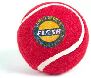 MAALIK Flash Lightest Ball (Flash Ball, Pack of 6, Red) Cricket Tennis ...