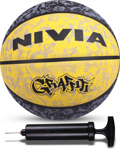 NIVIA Graffiti Basketball With Ball Pump Basketball - Size: 7 - Buy ...